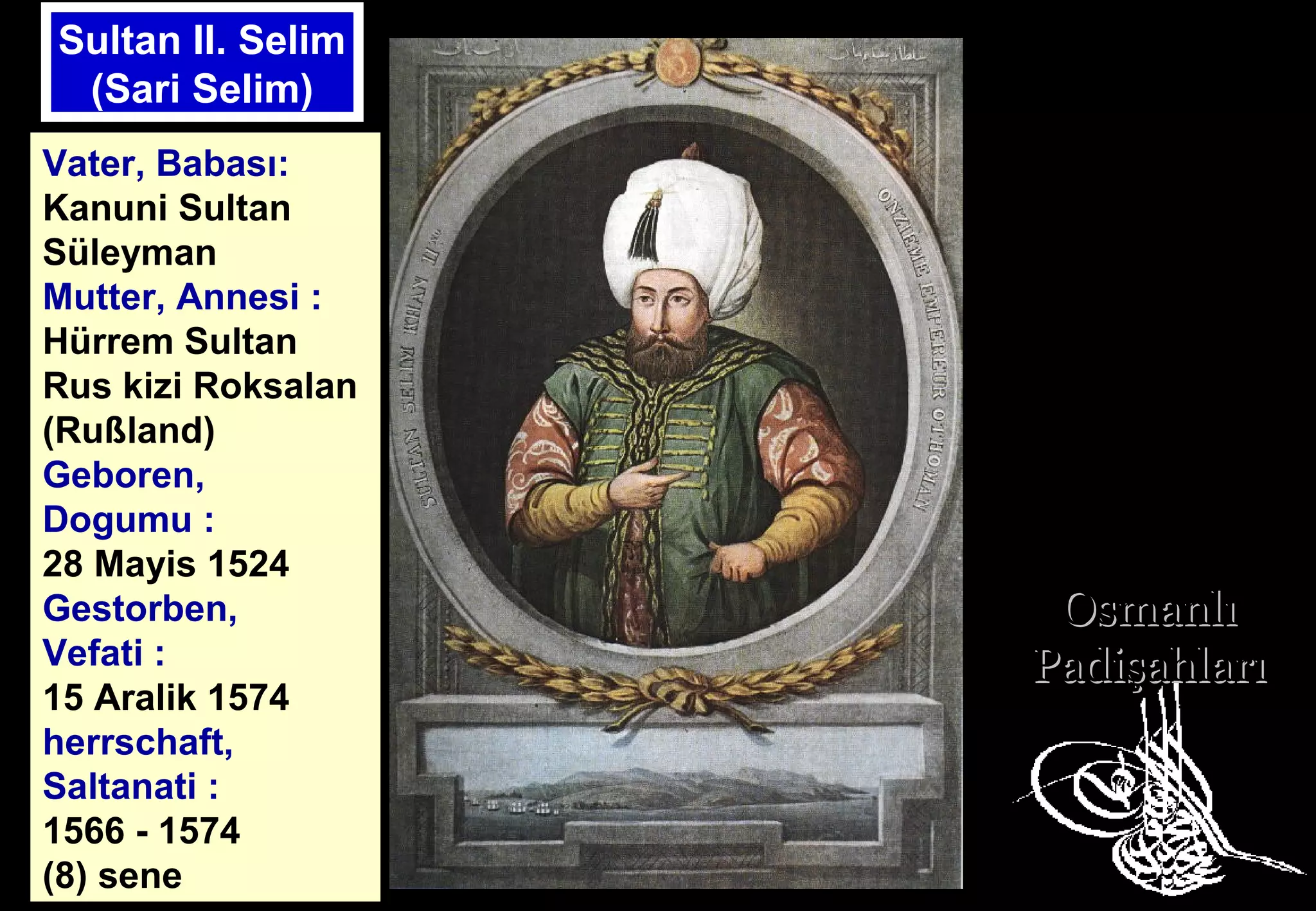 Osmanli padisahlari[1]poster için | PPT