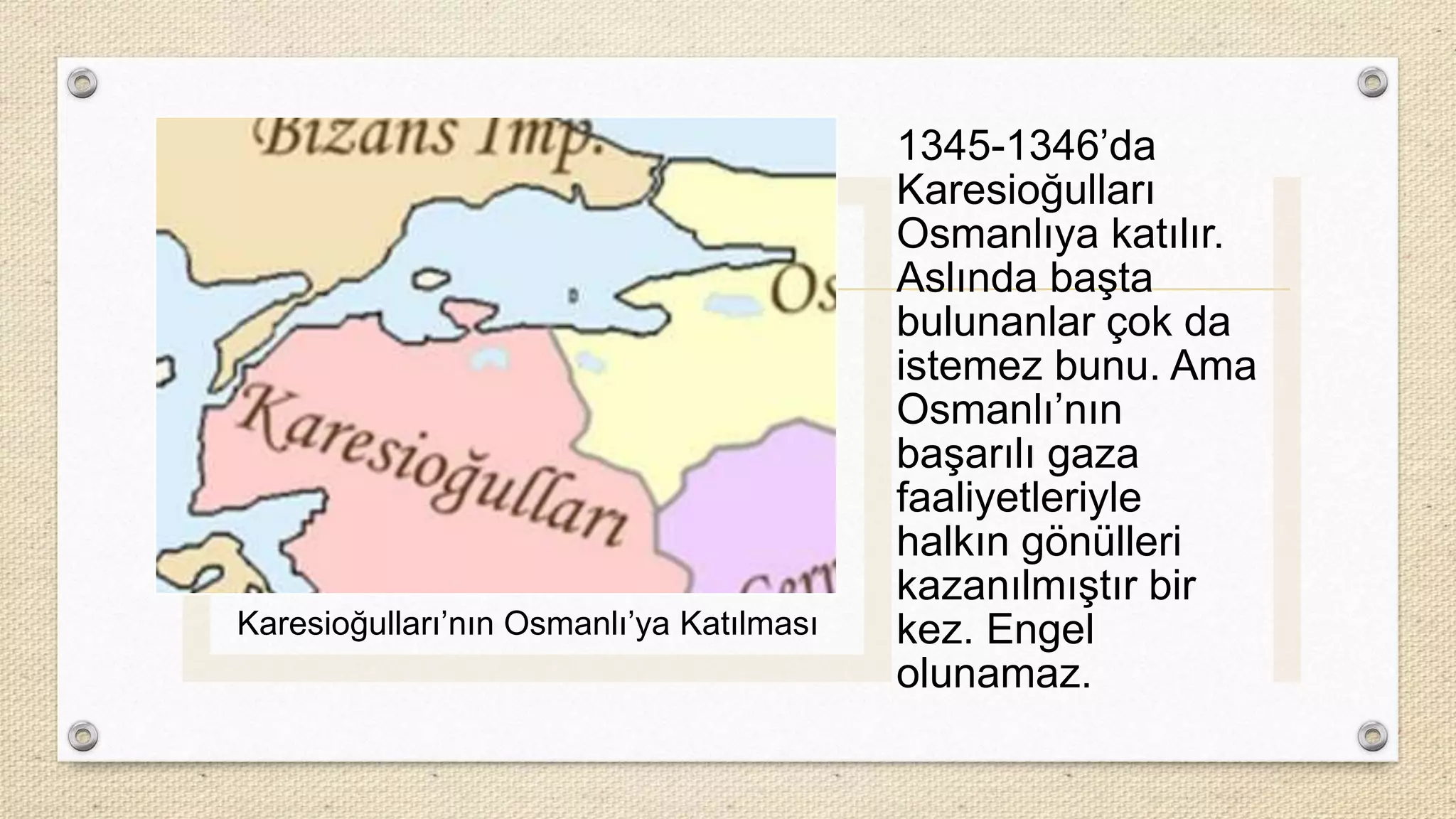 Osmanli tari̇hi̇ OSMANLI BEYLİĞİ’NİN KURULUŞU | PPTX