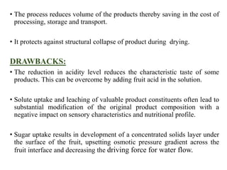 Osmatic dehydration | PPTX | Chemistry | Science