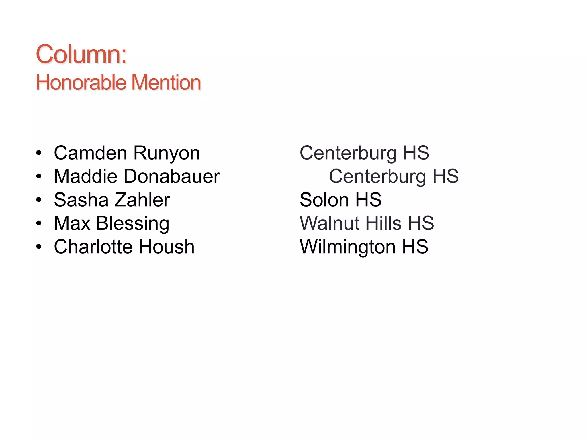 OSMA_Winners_2023+.pptx | College Sports | Sports