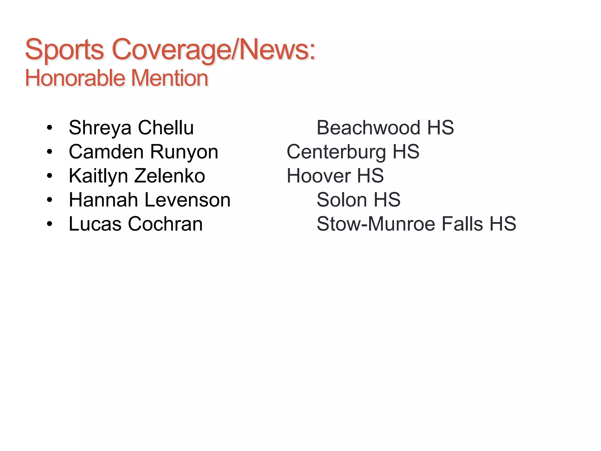 OSMA_Winners_2023+.pptx | College Sports | Sports