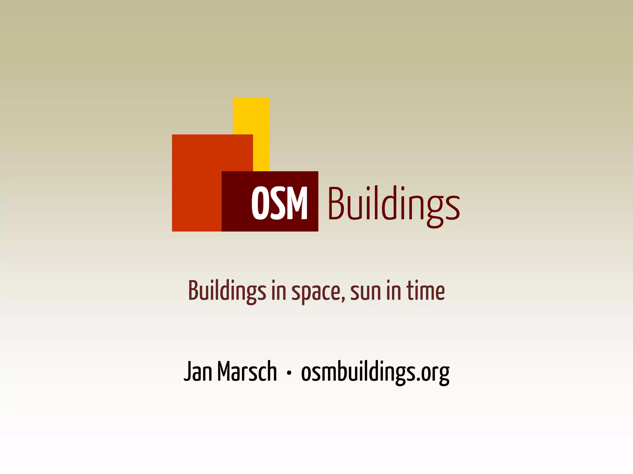 OSM Buildings - Buildings in space, sun in time | PPT
