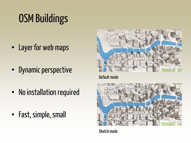 OSM Buildings - Buildings in space, sun in time | PPT