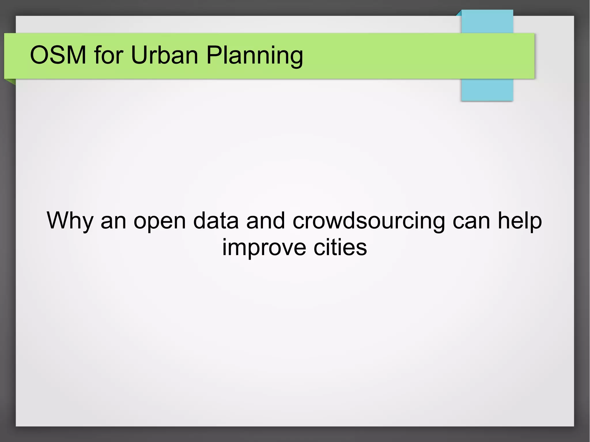 Osm city planning | PPT