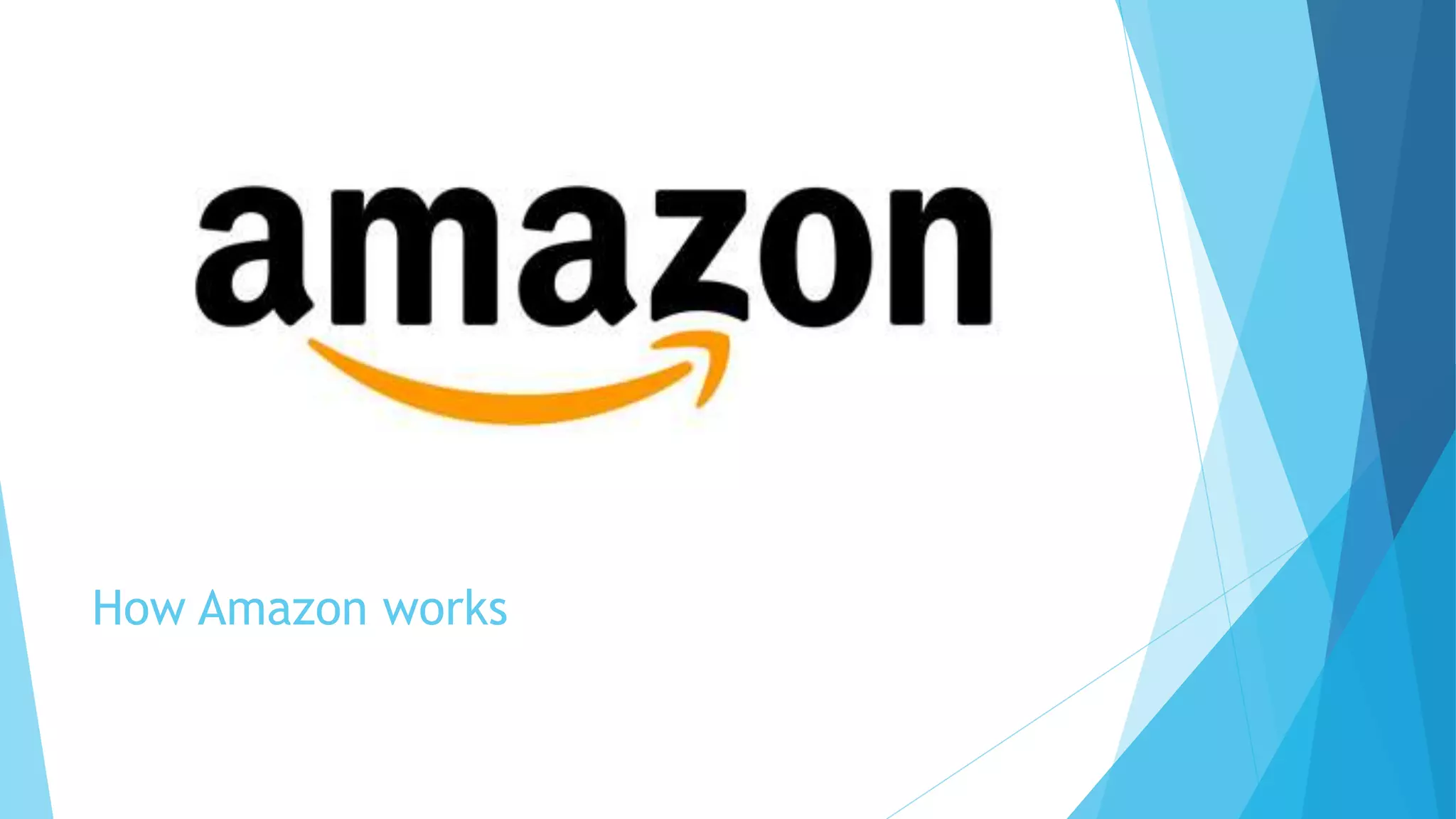 How amazon Works. - Supply chain management. | PPTX