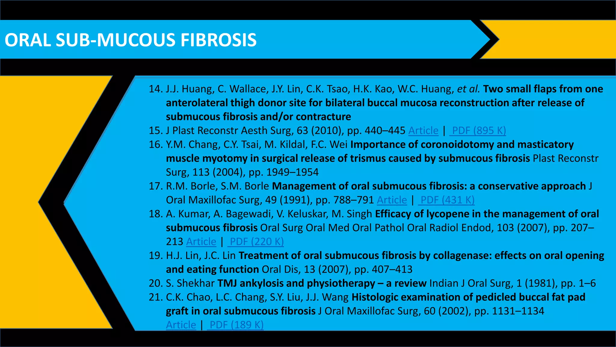 ORAL SUBMUCOUS FIBROSIS (OSMF) | PPTX