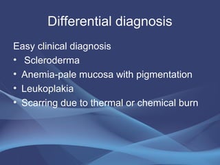 Oral Submucous Fibrosis Poster