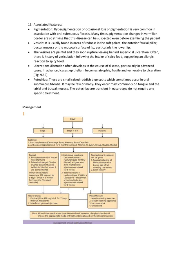 OSMF Oral Sub mucous Fibrosis -Oral Medicine | DOCX