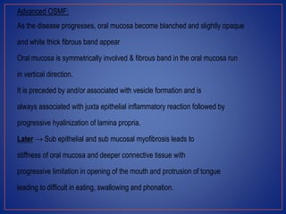 Oral submucous fibrosis | PPTX | Ear, Nose and Throat Conditions ...