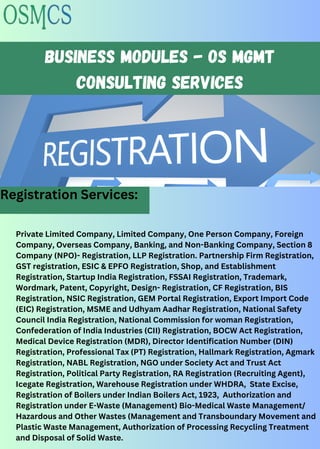 Os Mgmt PPT-OS Mgmt Consulting Services Service List | PDF | Management ...