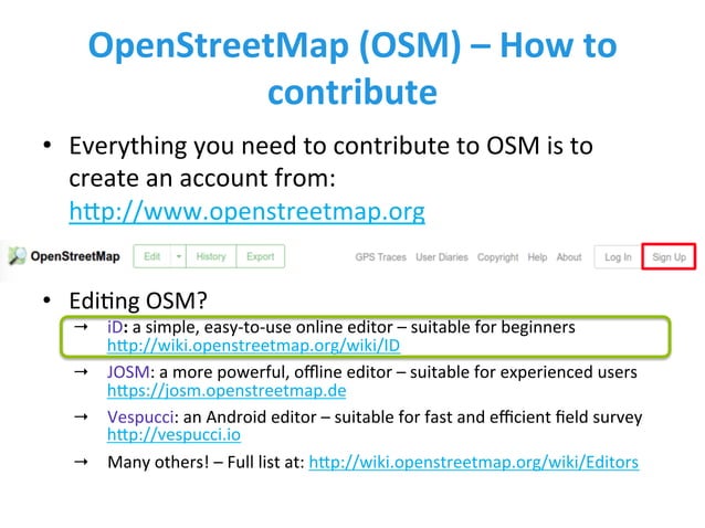 Introduction to OSM | PPT