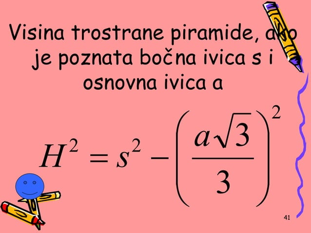 Matematika-geometrija-8. razred-formule | PPT