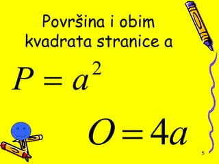 Matematika-geometrija-8. razred-formule | PPT