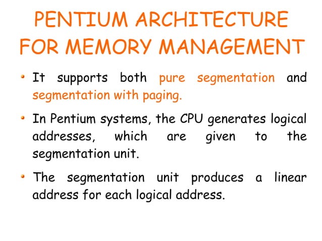 Unix Memory Management - Operating Systems | PPT