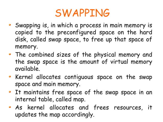 Unix Memory Management - Operating Systems | PPT