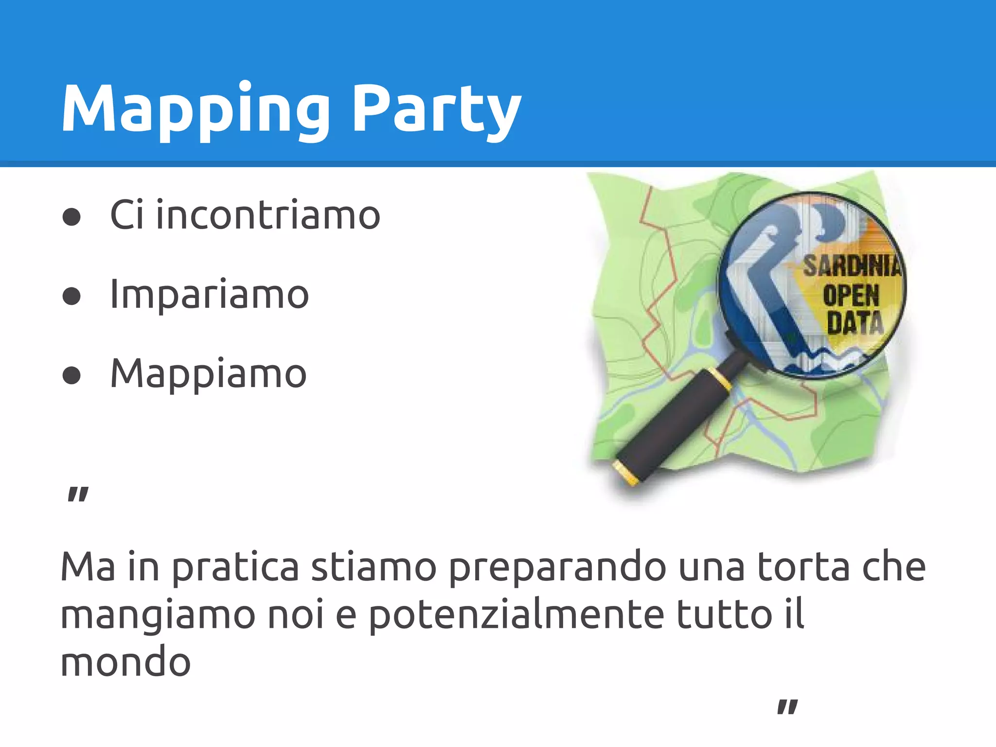 Osm mapping meetings presentazione del progetto | PDF