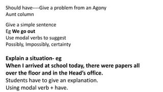 Os modal auxiliary verbs | PPTX