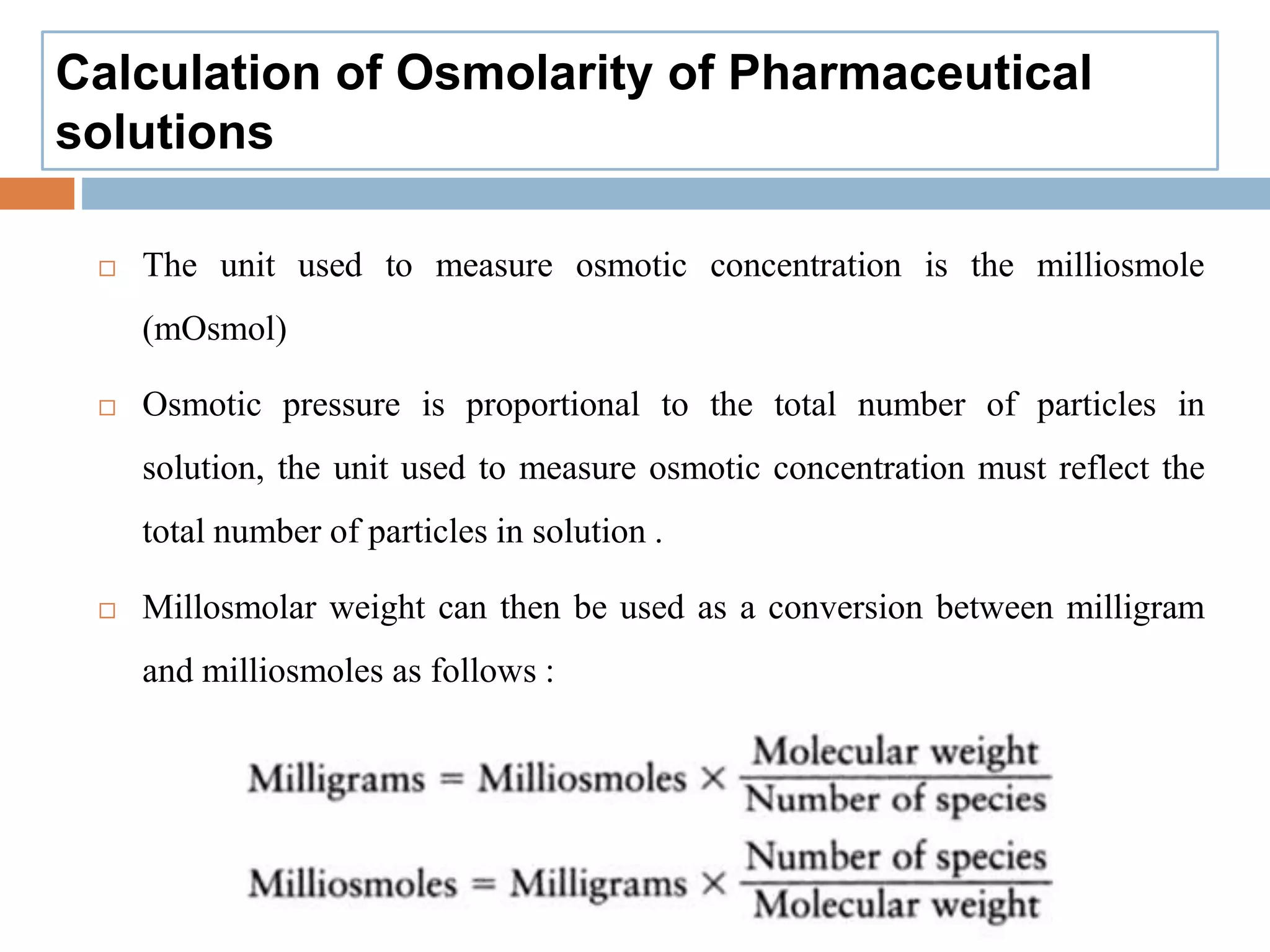 Osmolarity | PPTX