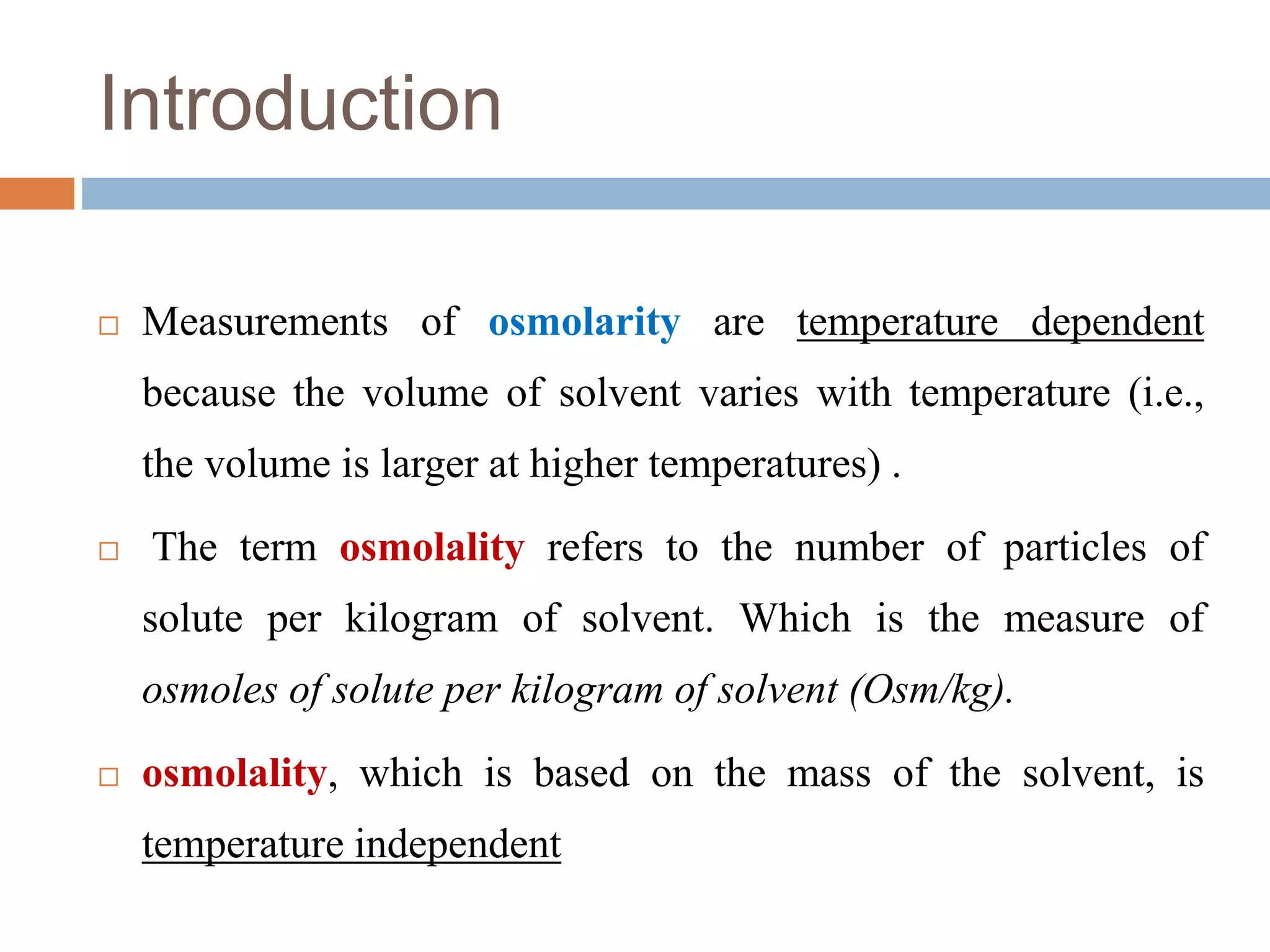 Osmolarity | PPTX