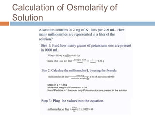 Osmolarity | PPT