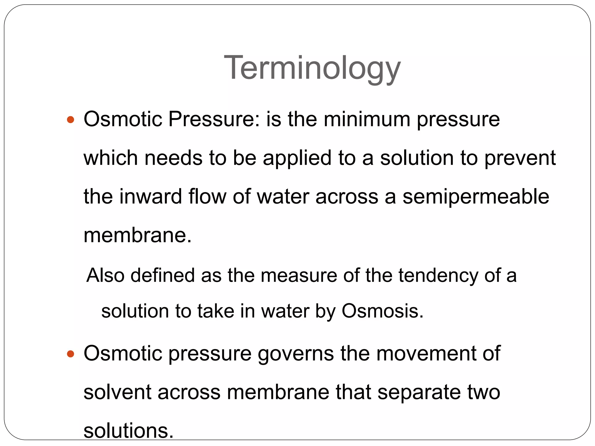 Osmometry by Dr. Anurag Yadav | PPTX
