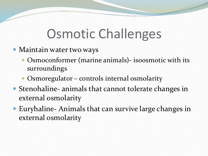 Osmoregulation