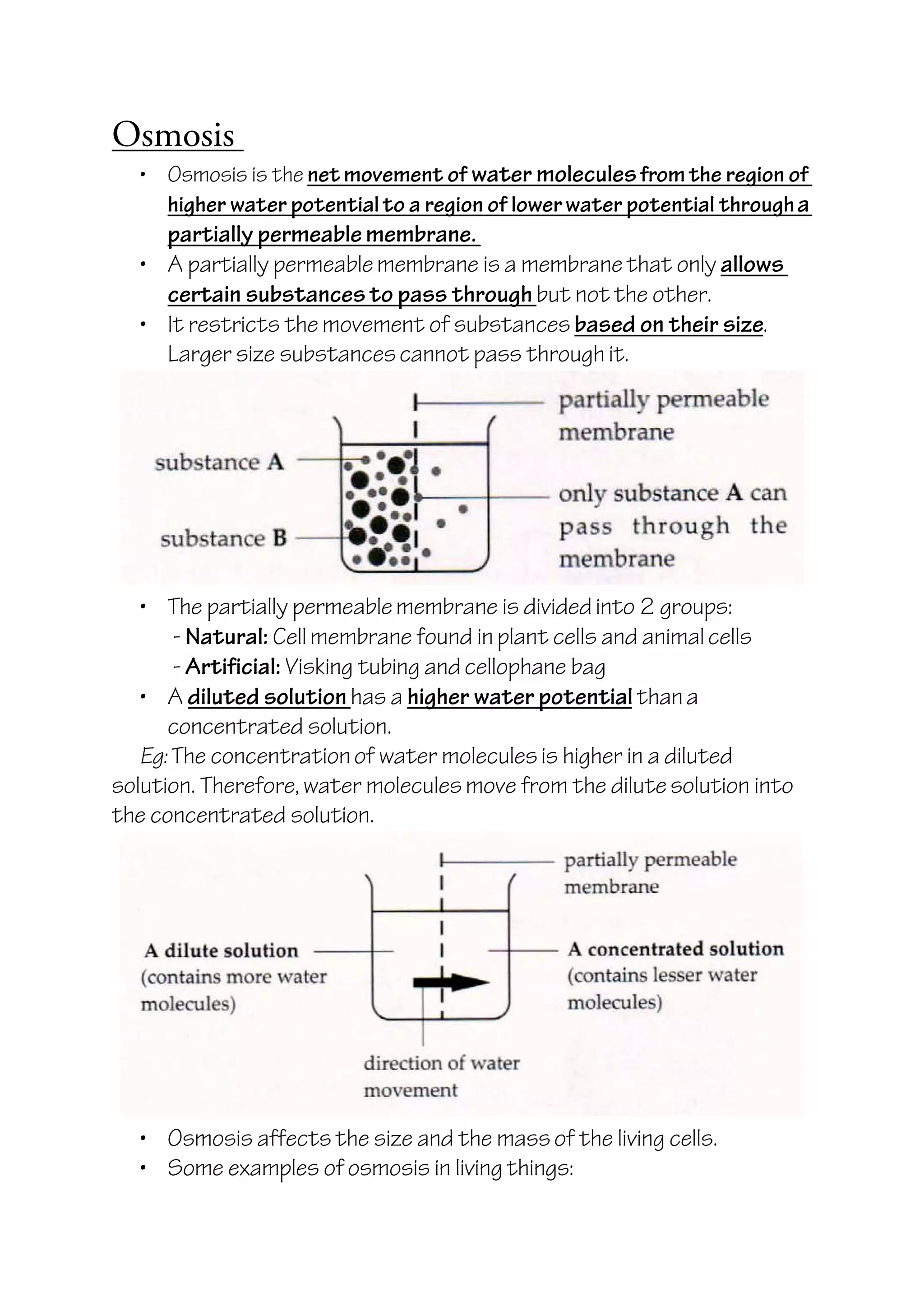 Osmosis | PDF