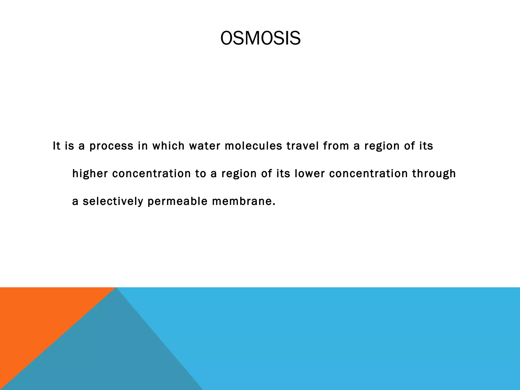 Osmosis | PPT | Free Download