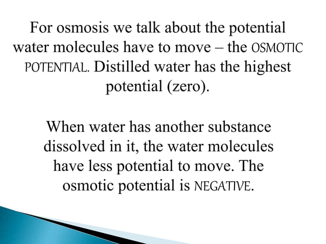 Osmosis | PPTX | Chemistry | Science