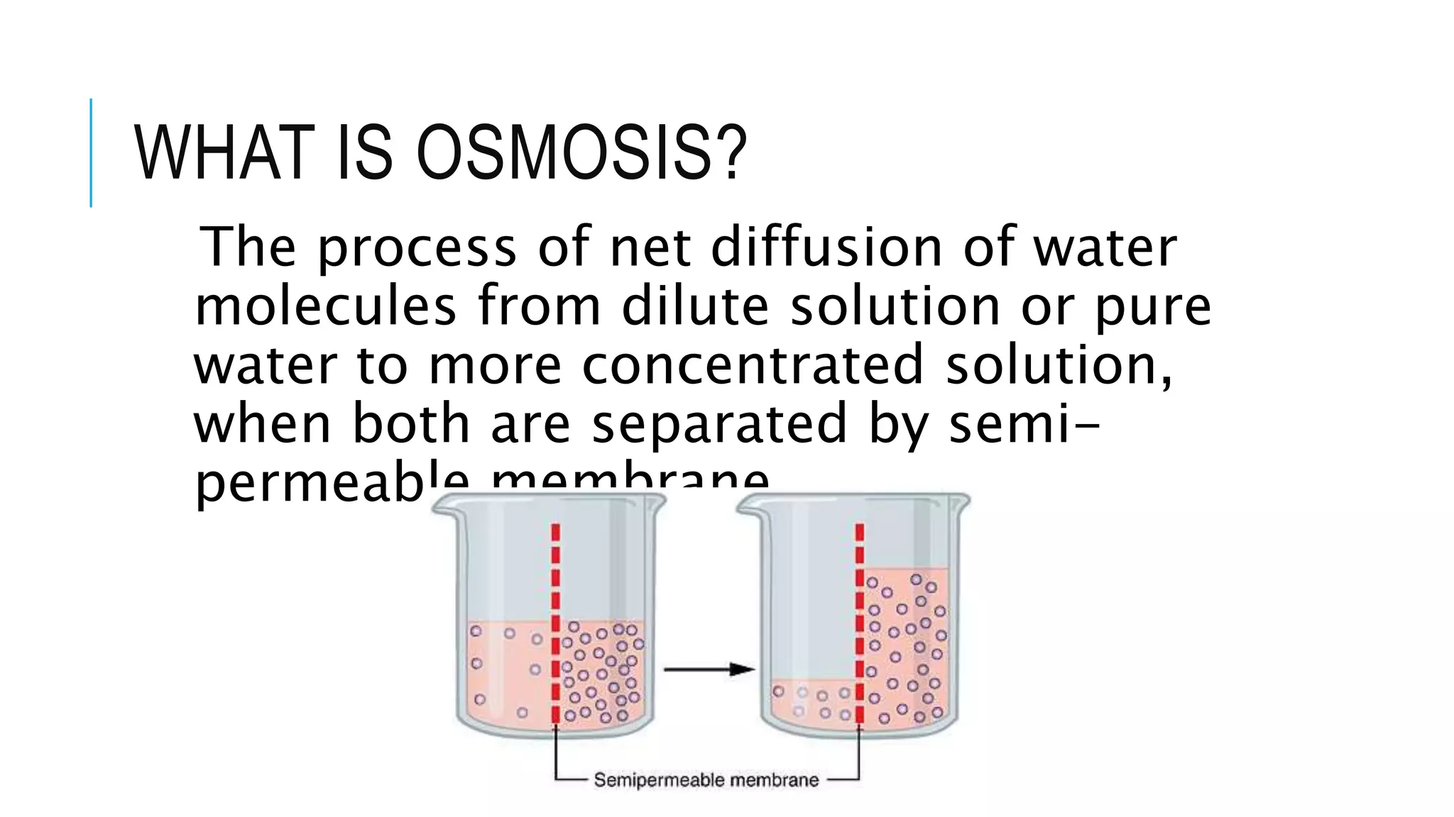 Osmosis and Osmotic Pressure | PPTX