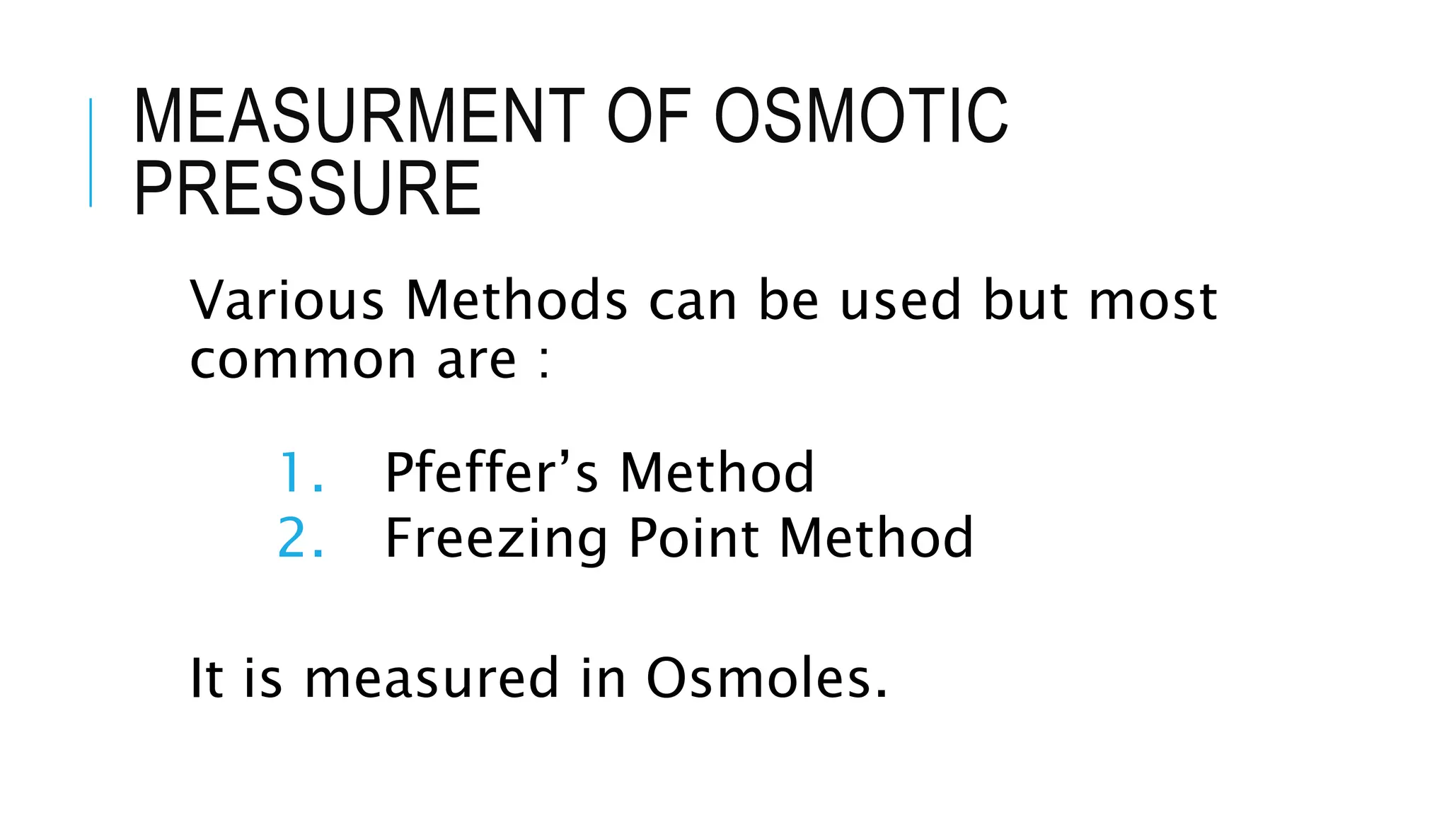 Osmosis and Osmotic Pressure | PPTX