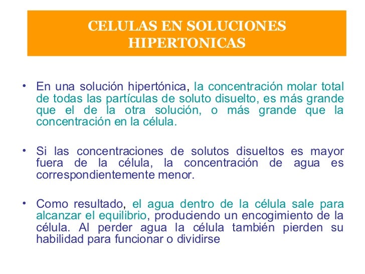 Soluciones Hipertonicas