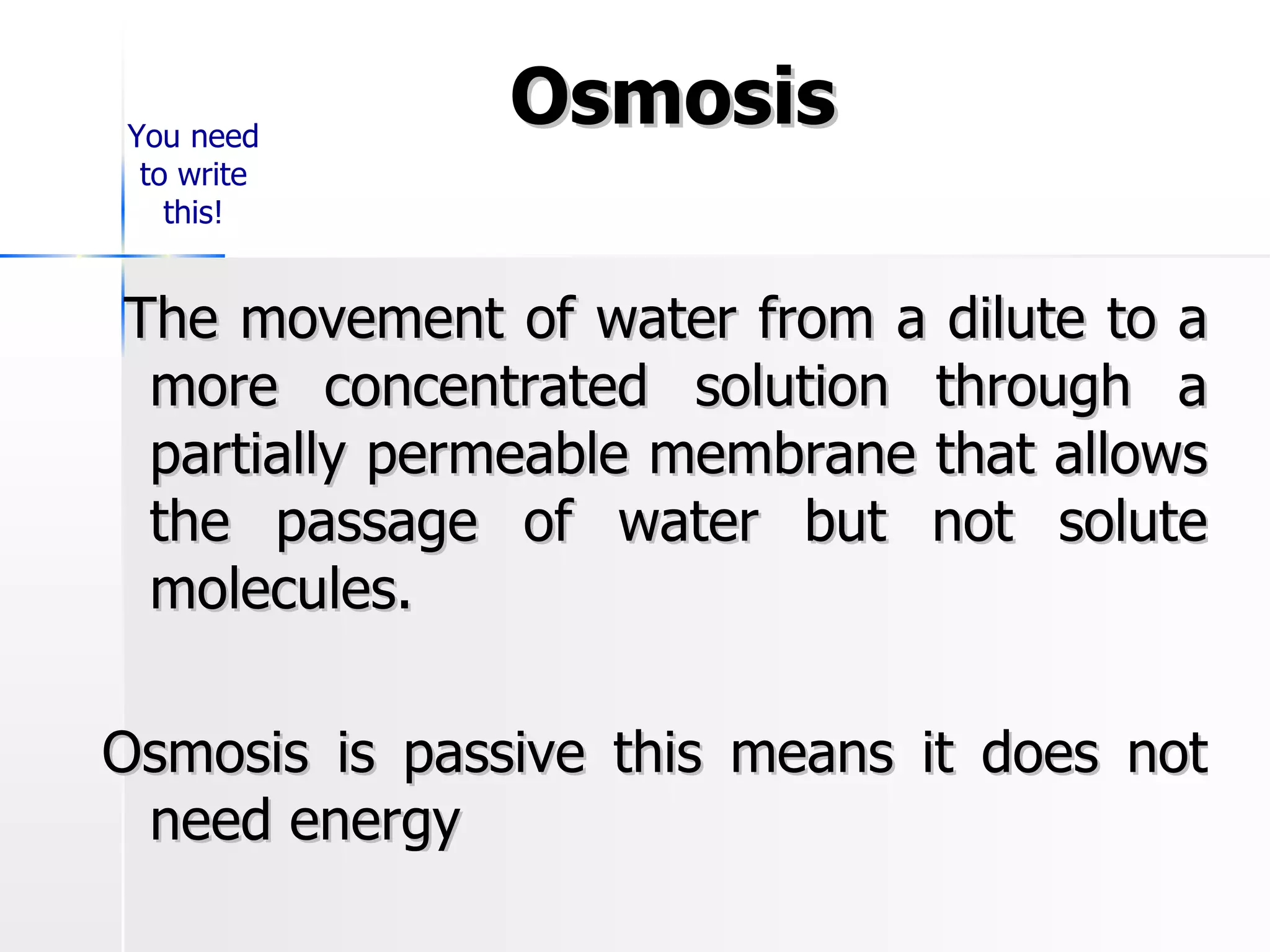 Osmosis – A Special Type Of Diffusion | PPT