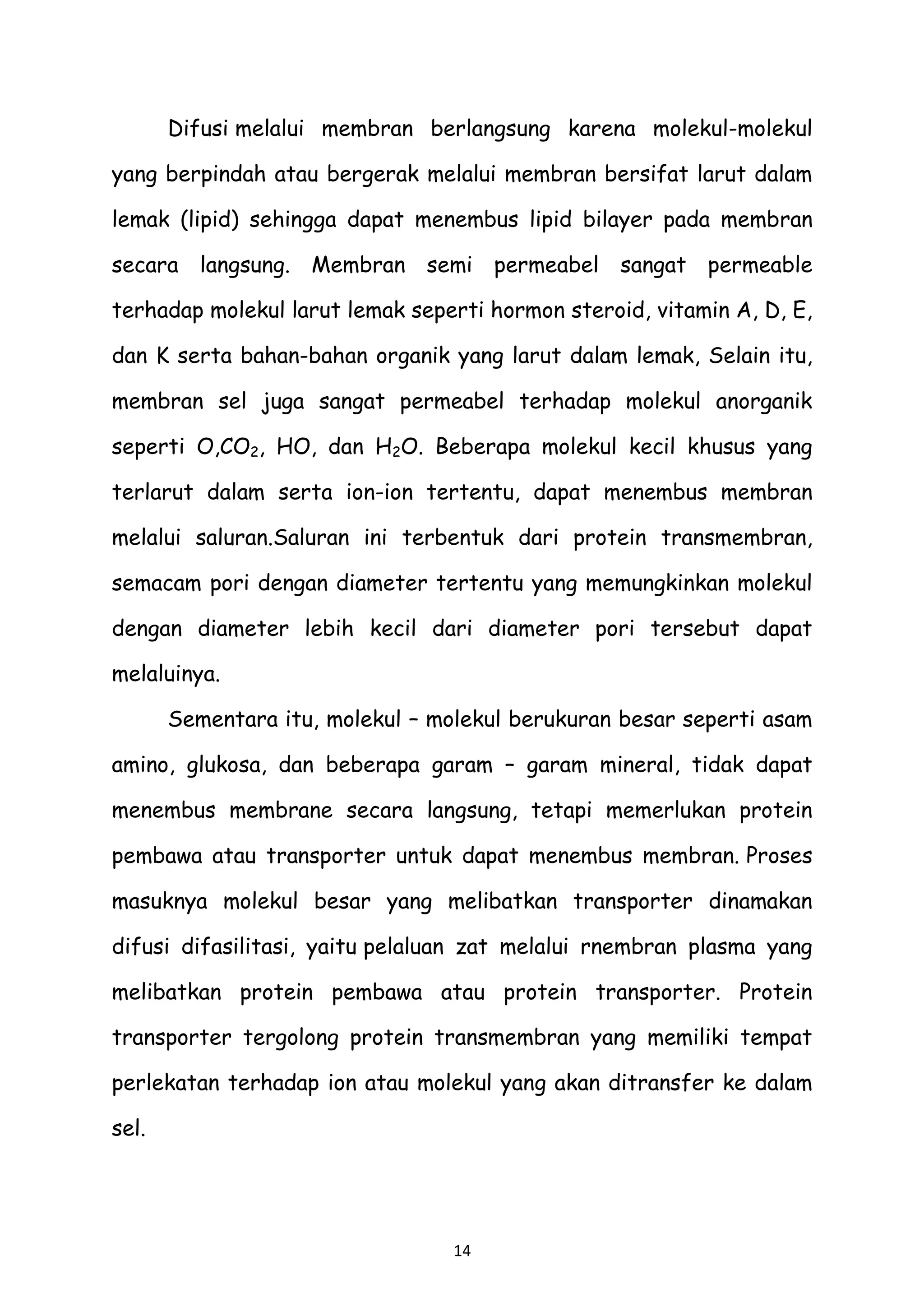 Osmosis dan difusi | DOCX