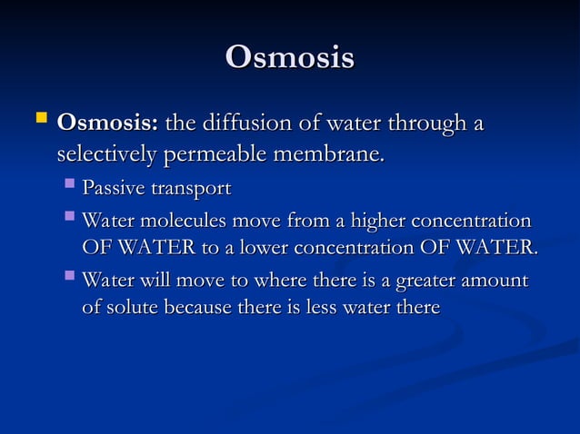 Osmosis Diffusion a simple introduction.ppt