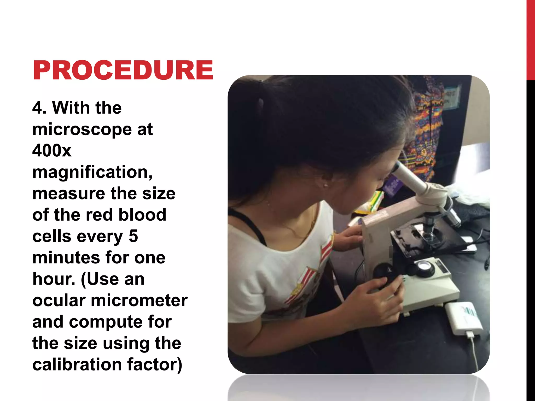 Bio22 Lab - Ex 4 (Cell Transport - Osmosis in Human RBC) | PPTX