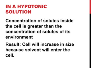 Bio22 Lab - Ex 4 (Cell Transport - Osmosis in Human RBC) | PPTX