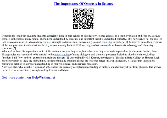Osmosis In Red Onion Cells | PDF