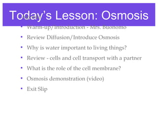 Osmosis lesson ppt | PPT