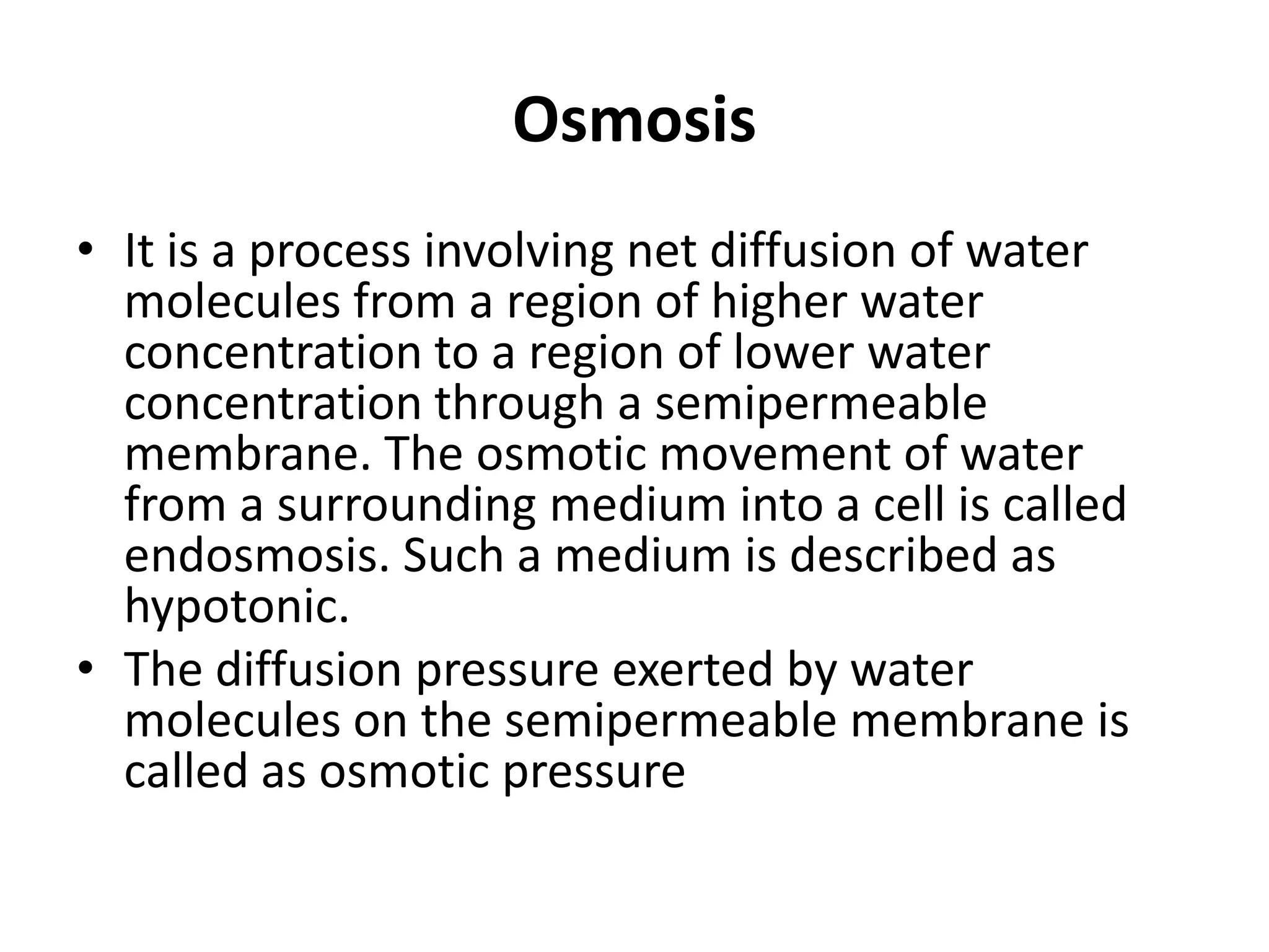 Osmosis n diffusion | PPTX