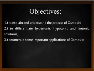 Osmosispowerpoint prepared by imtiaz ali rind | PPT