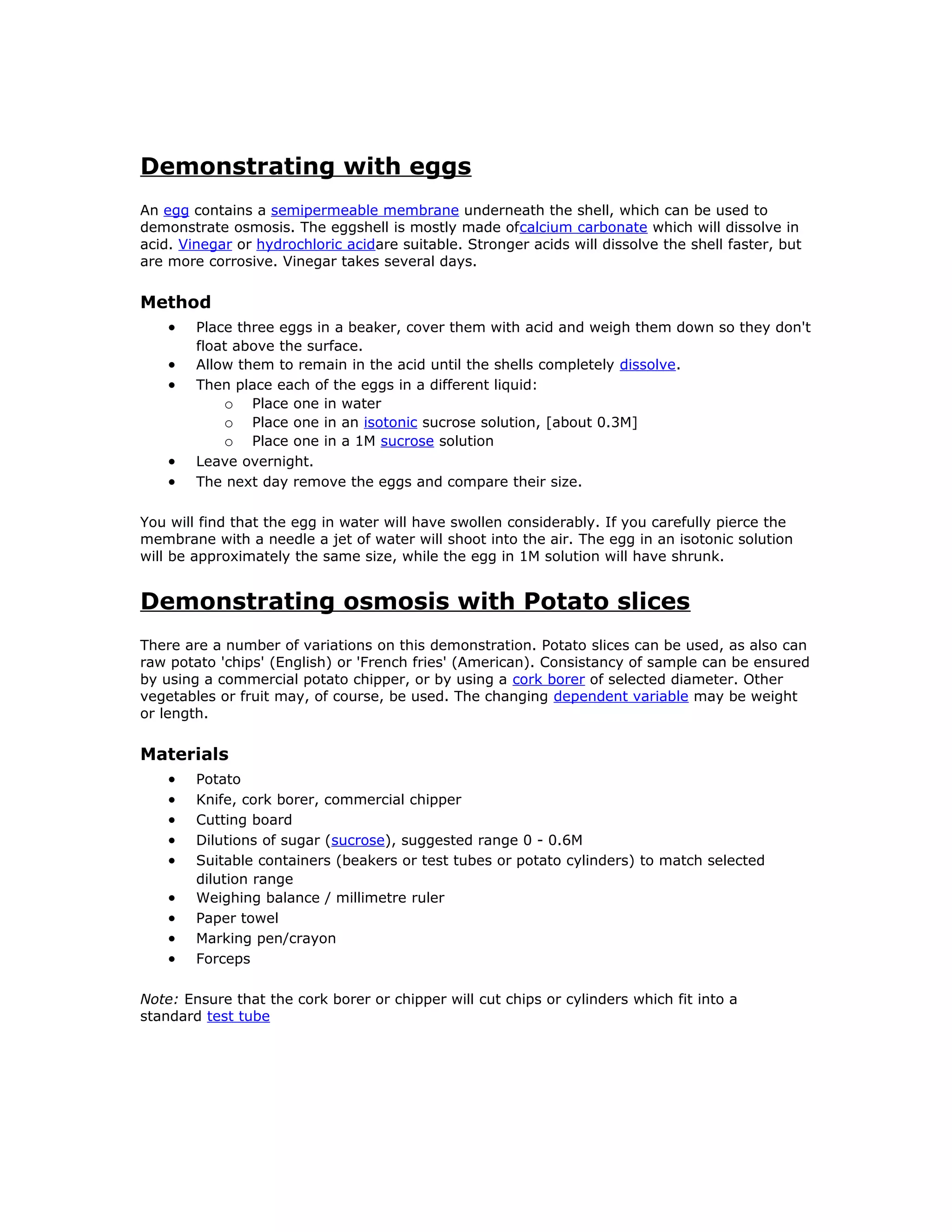 Osmosis project of chemistry | DOC