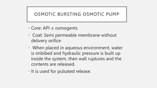 Osmotic Drug Delivery System | PPTX