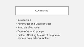 Osmotic Drug Delivery System | PPT