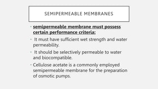 Osmotic Drug Delivery System | PPTX
