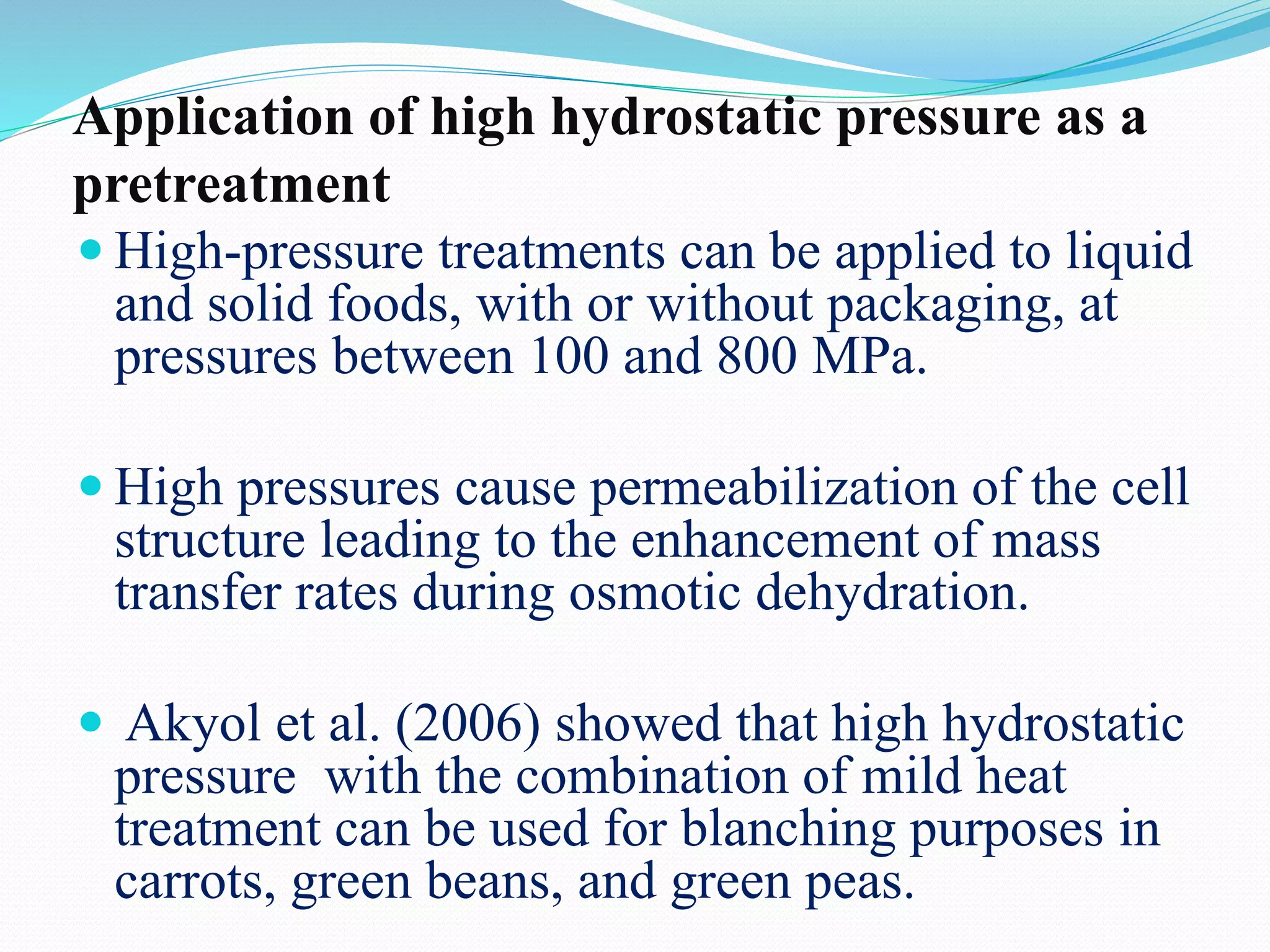 Osmotic dehydration of fruits | PPTX