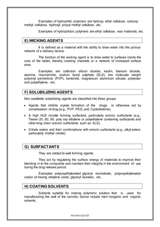 Osmotic drug delivery-converted | PDF