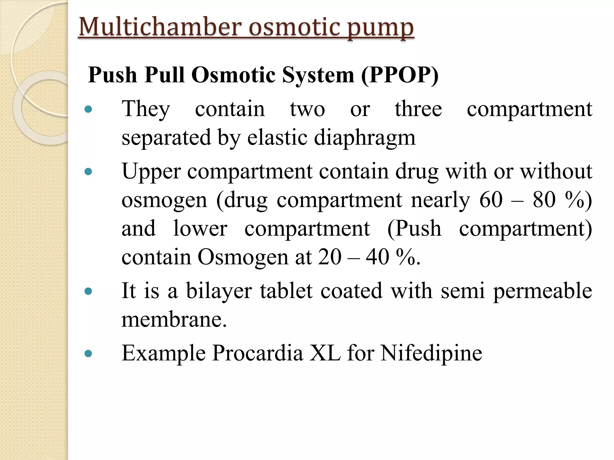 Osmotic drug delivery system | PPTX