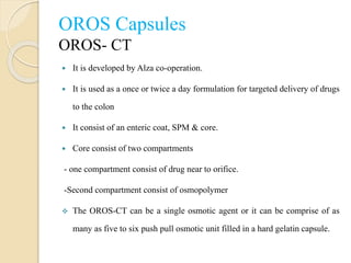 Osmotic drug delivery system | PPTX