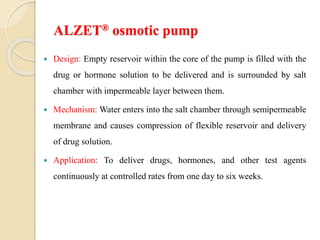 Osmotic drug delivery system | PPTX